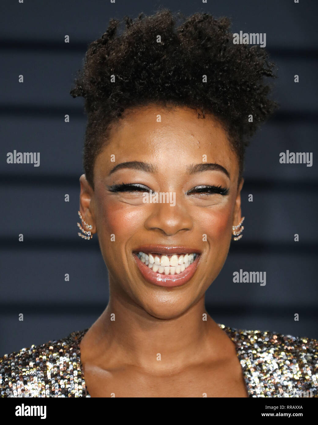 BEVERLY HILLS, LOS ANGELES, CA, USA - FEBRUARY 24: Samira Wiley arrives ...