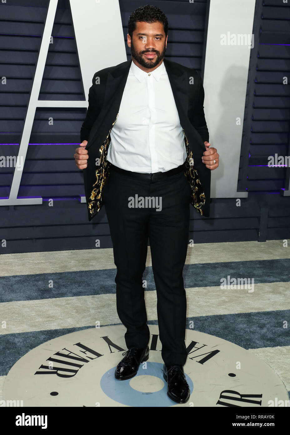 BEVERLY HILLS, LOS ANGELES, CA, USA - FEBRUARY 24: Russell Wilson ...