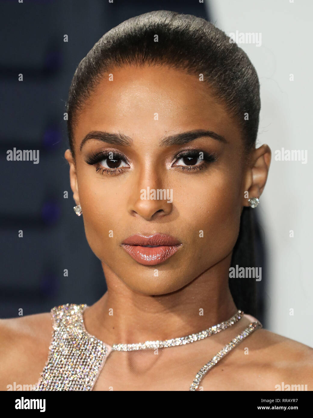 BEVERLY HILLS, LOS ANGELES, CA, USA - FEBRUARY 24: Ciara arrives at the ...