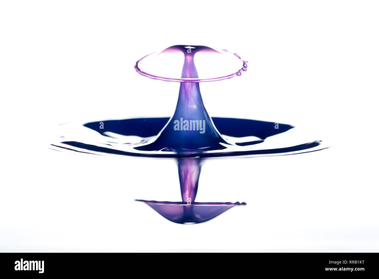 Water splash. drops collision Stock Photo - Alamy