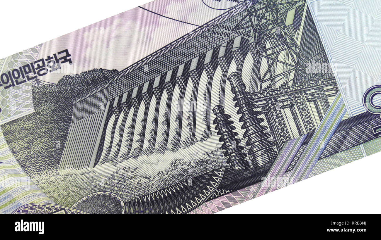 Elements of north korean banknote Stock Photo - Alamy
