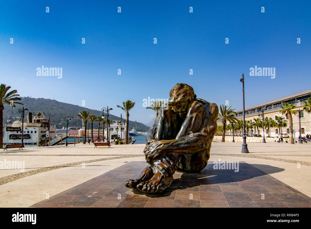Cartagena, Murcia, Spain; February 2017: Monument El Zulo, created by ...