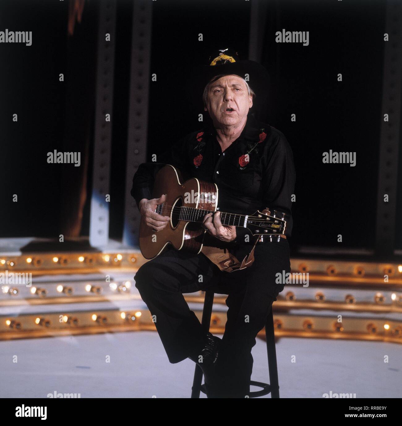 Country-Sänger DAVE DUDLEY, 1984. / Überschrift: DAVE DUDLEY Stock ...