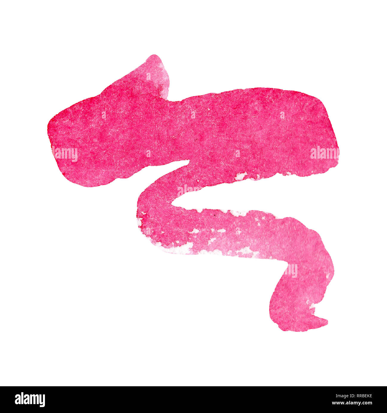 Abstract watercolor pink paper splash shapes isolated drawing ...