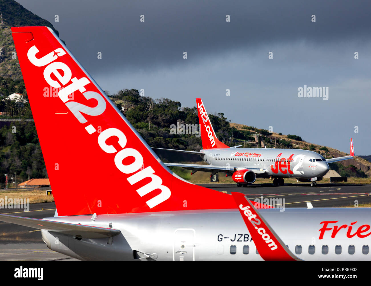 Two Jet2 Boeing 737's at Cristiano Ronaldo (Funchal) Airport, Madeira ...