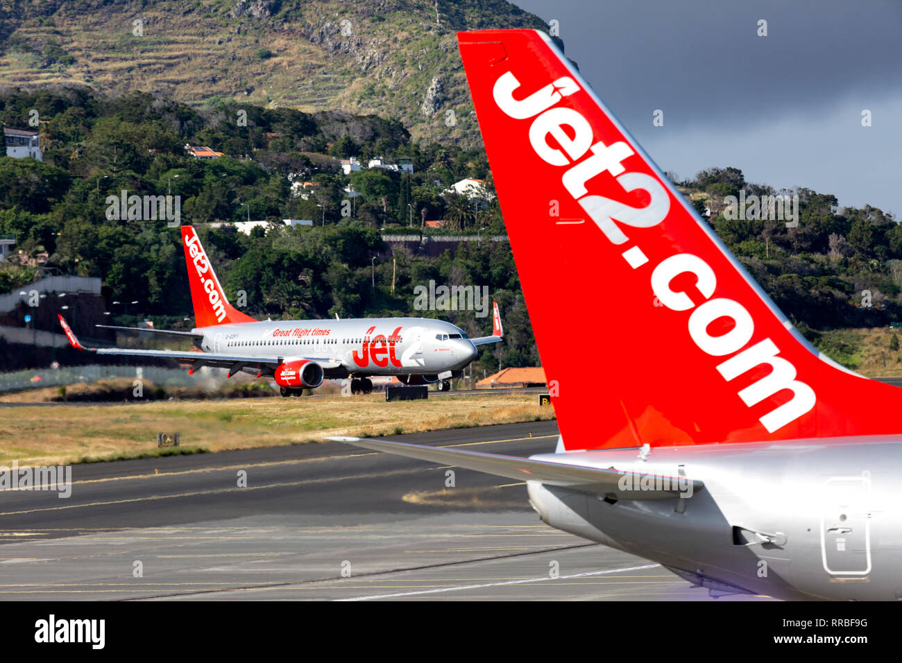 Jet2 tail plane hi-res stock photography and images - Alamy