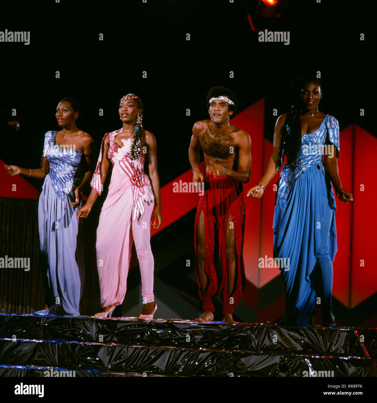 BONEY M, Pop- and Disco Formation (1980s) / Überschrift: BONEY M Stock ...