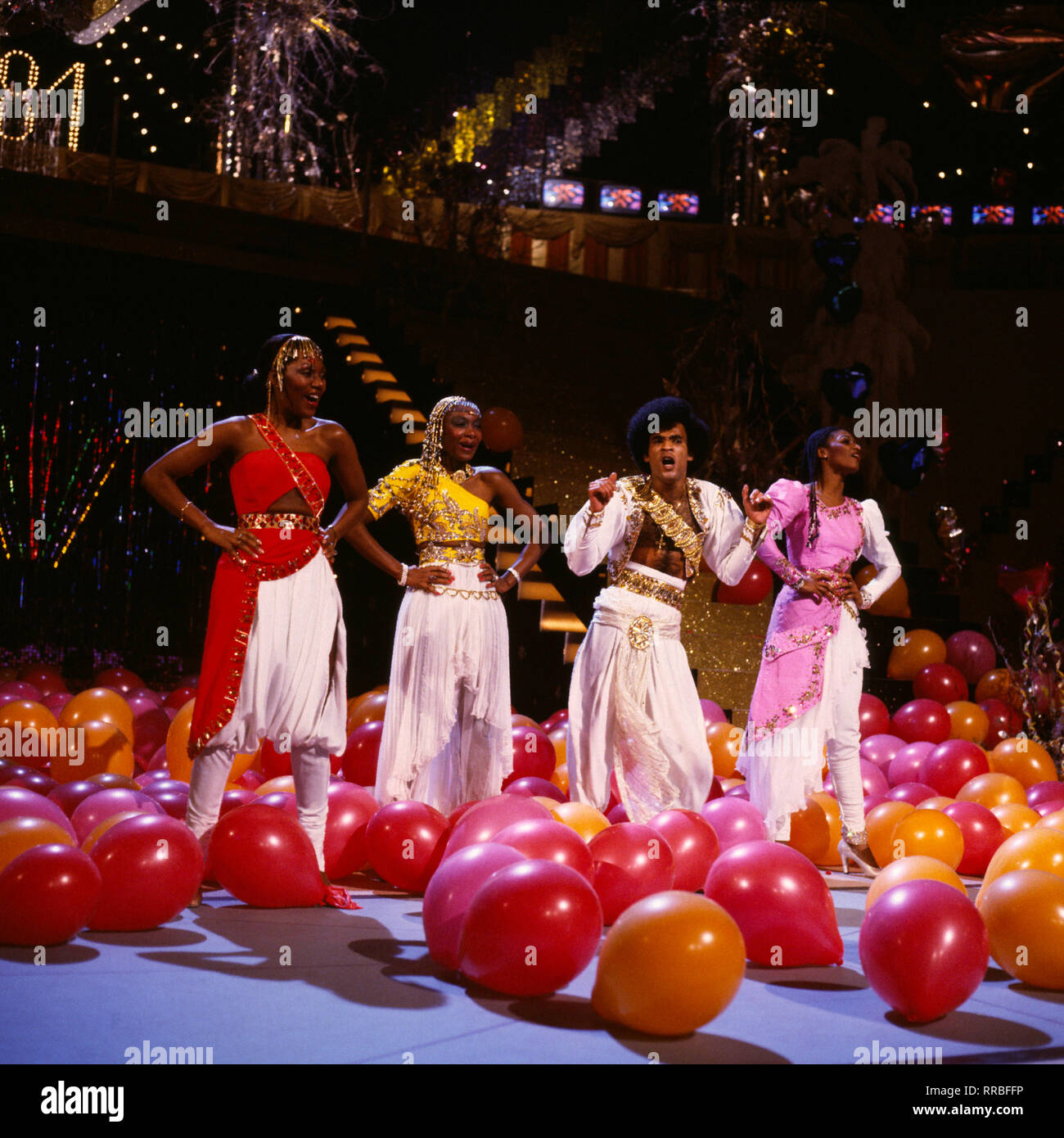 BONEY M, Pop- and Disco Formation (1981) / Überschrift: BONEY M Stock ...