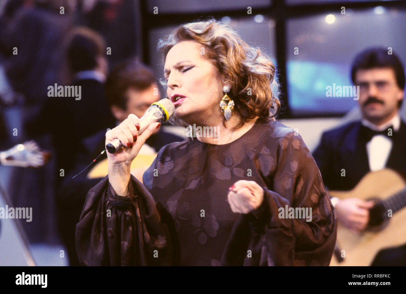 The famous portuguese Fado singer AMALIA RODRIGUES (1920-1999), on ...