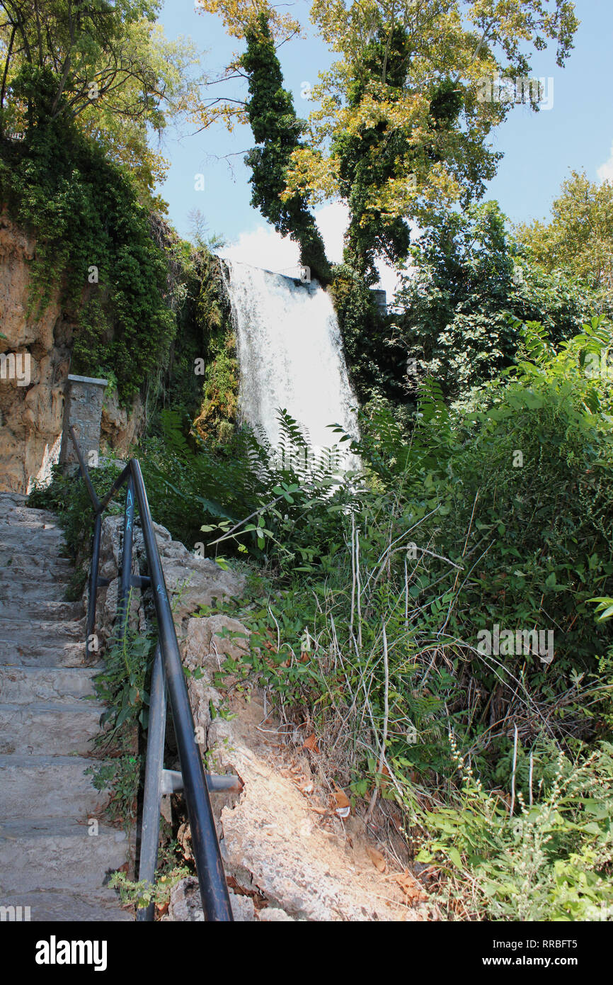 Great waterfalls and waterfall park of Edessa Greece Stock Photo - Alamy