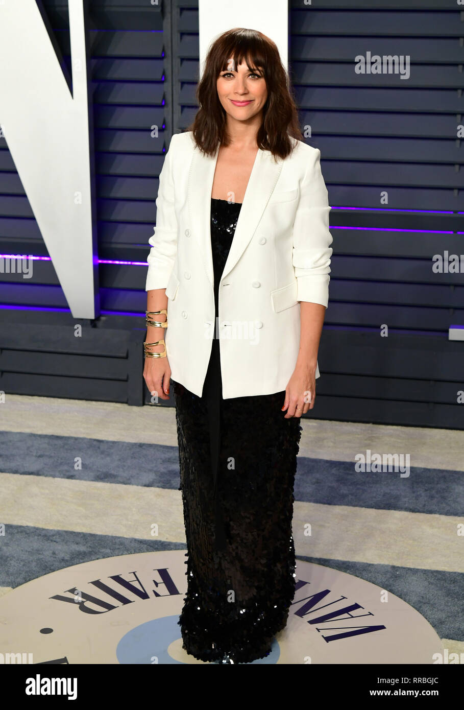 Rashida Jones attending the Vanity Fair Oscar Party held at the Wallis ...