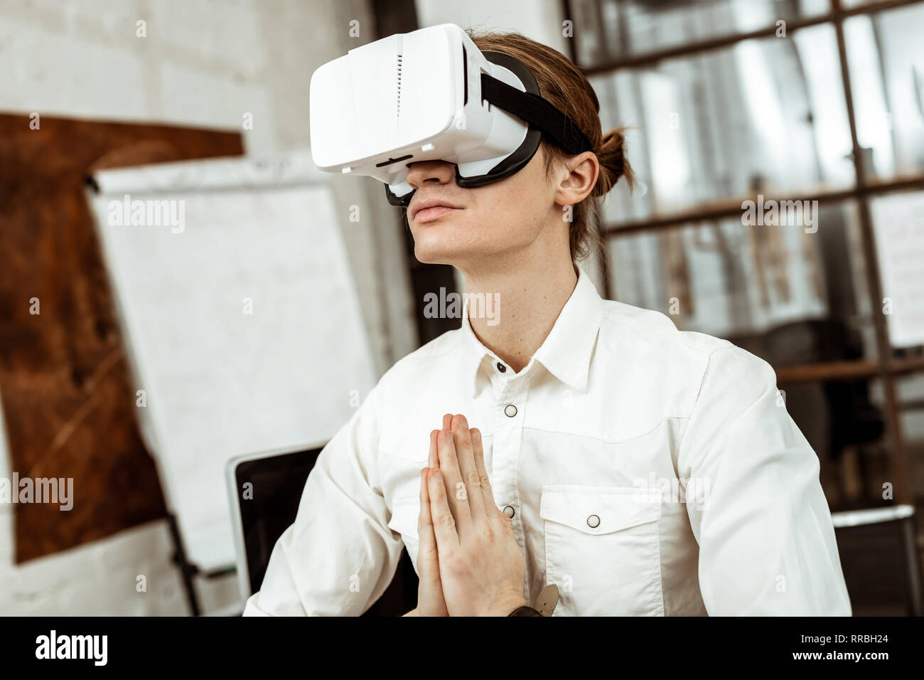 Calm app meditate hi-res stock photography and images - Alamy