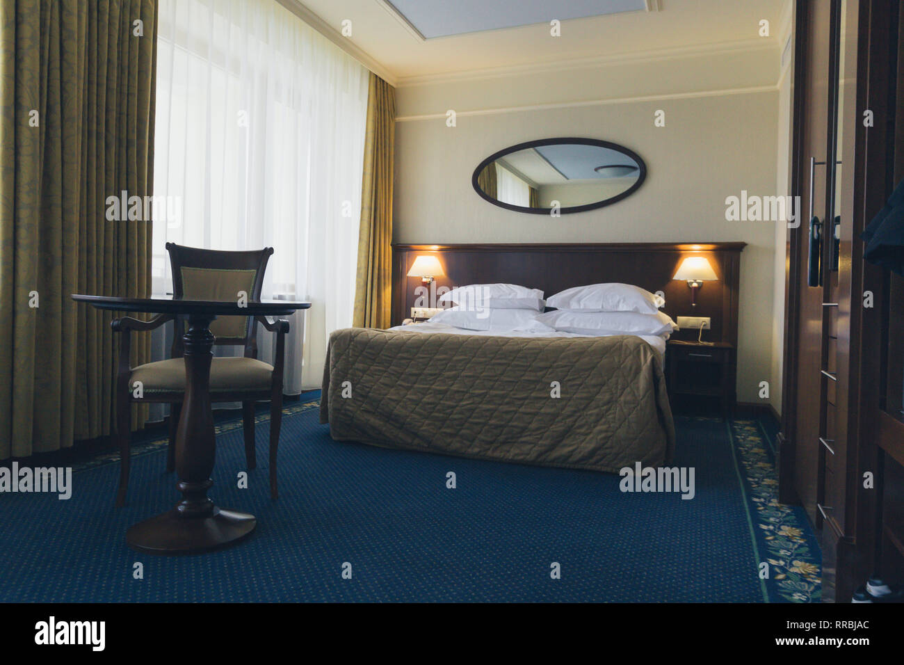 Interior of a hotel room Stock Photo - Alamy