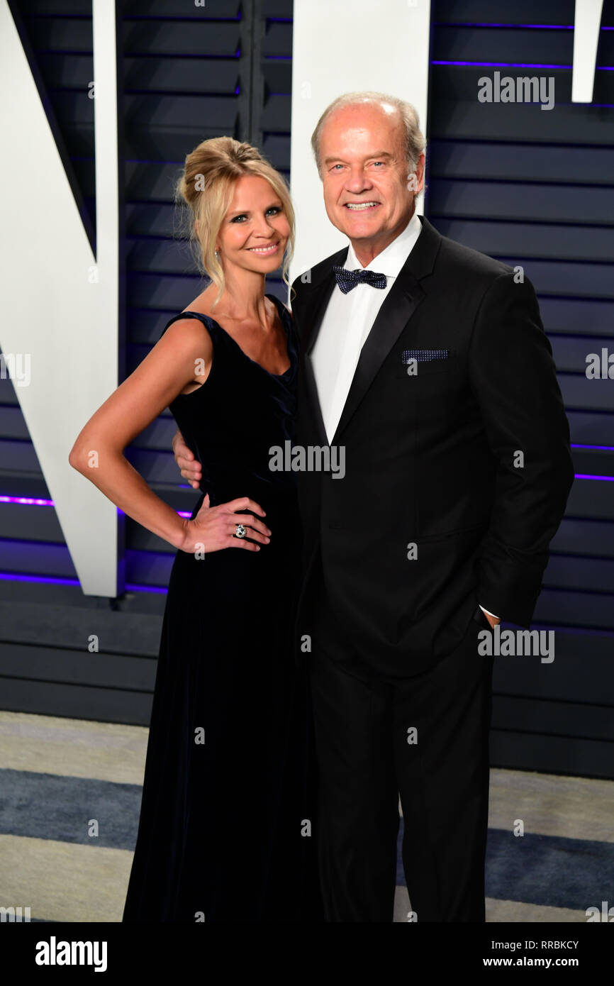 Kelsey Grammer and Kayte Walsh attending the Vanity Fair Oscar Party ...