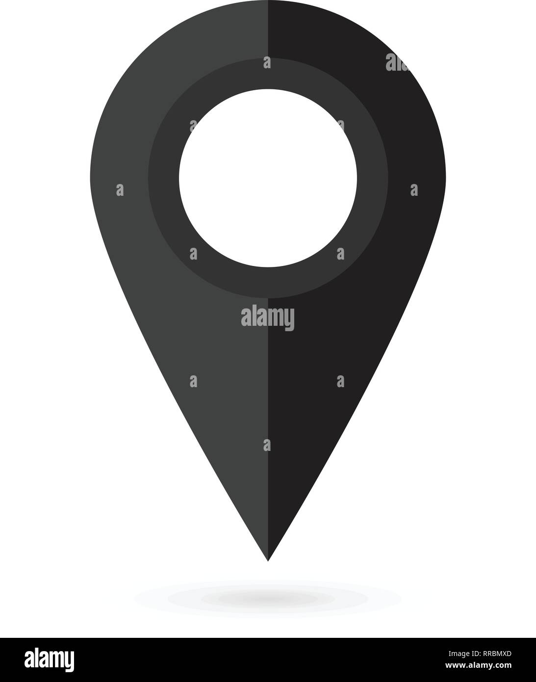 Location pin. Map pin flat icon vector design Stock Vector Image & Art ...