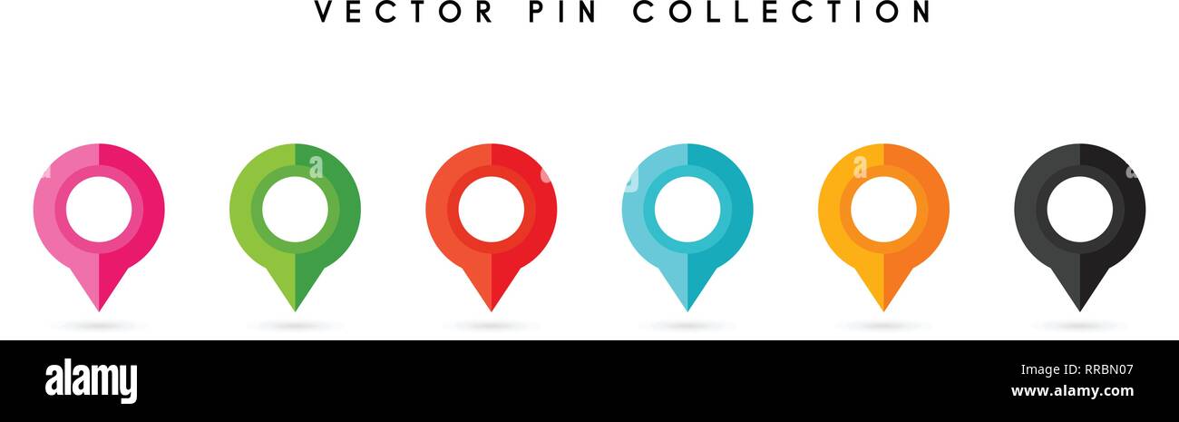 Location pin. Map pin flat icon vector design Stock Vector Image & Art ...