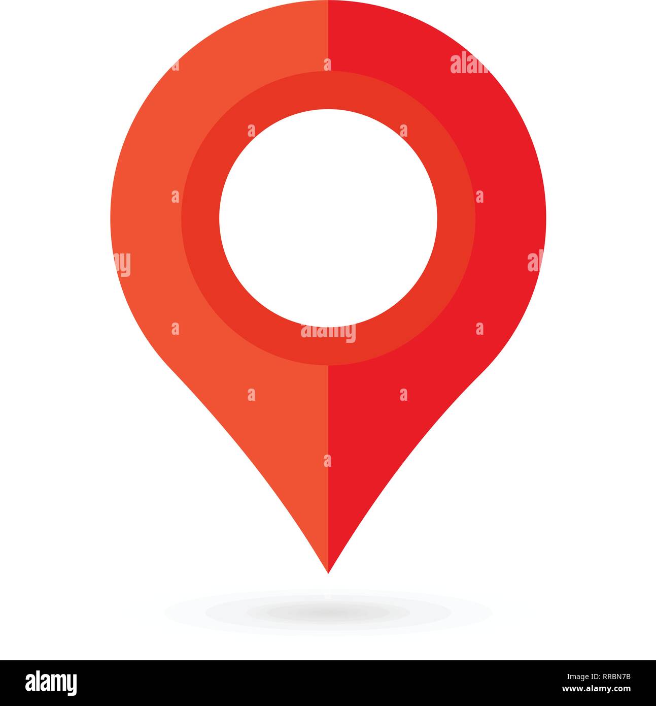 Location pin. Map pin flat icon vector design Stock Vector Image & Art ...