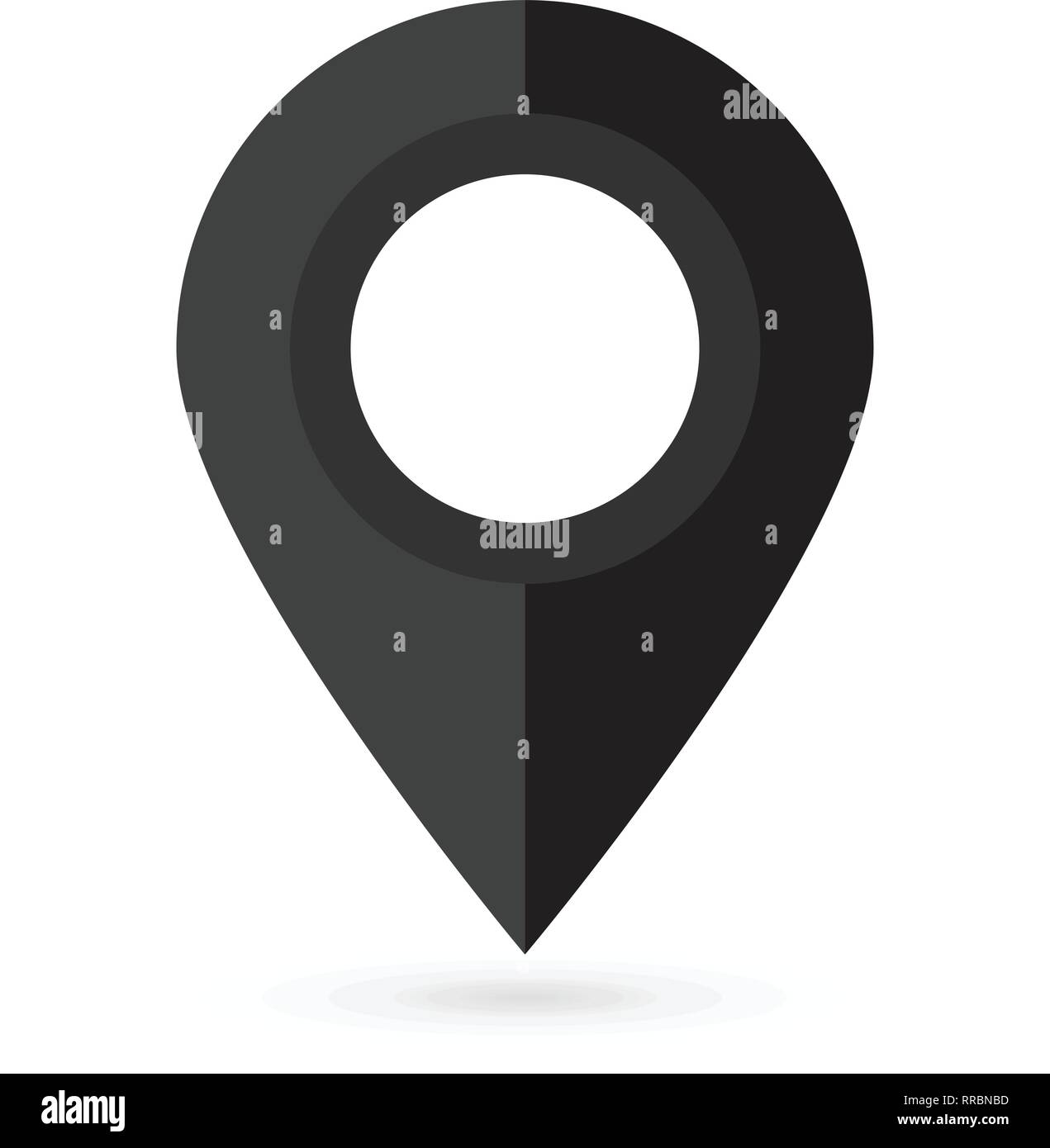 Location pin. Map pin flat icon vector design Stock Vector Image & Art ...