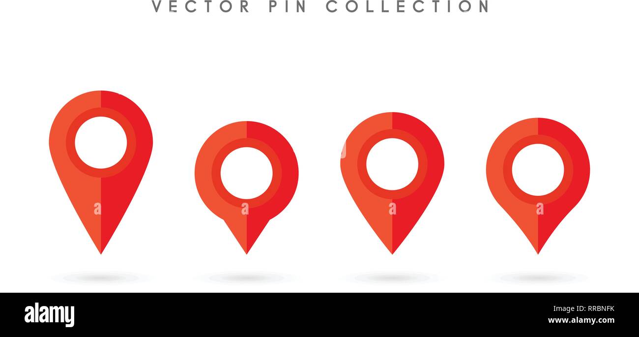 Location pin. Map pin flat icon vector design Stock Vector Image & Art ...