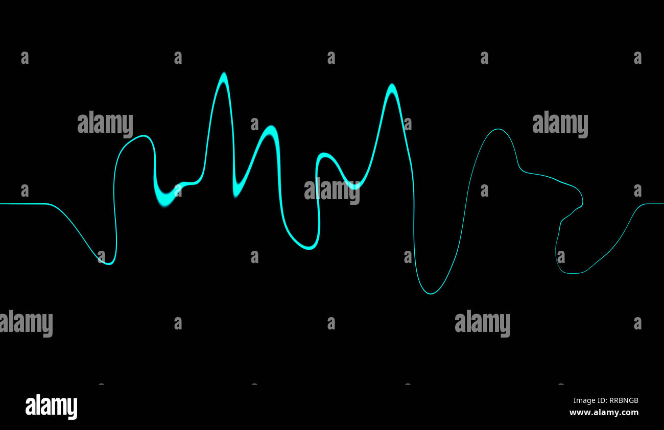Audio digital equalizer technology, pulse musical. Abstract of sound ...