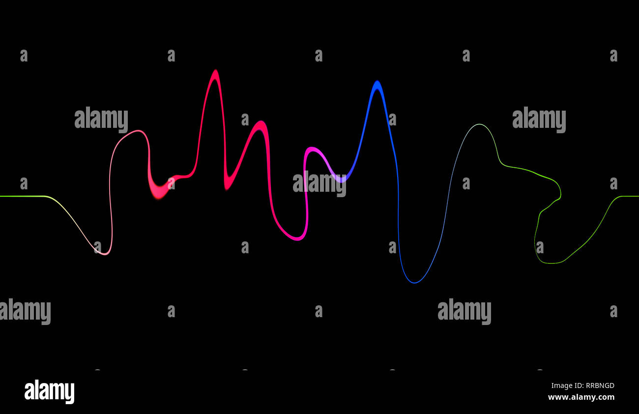 Audio digital equalizer technology, pulse musical. Abstract of sound ...