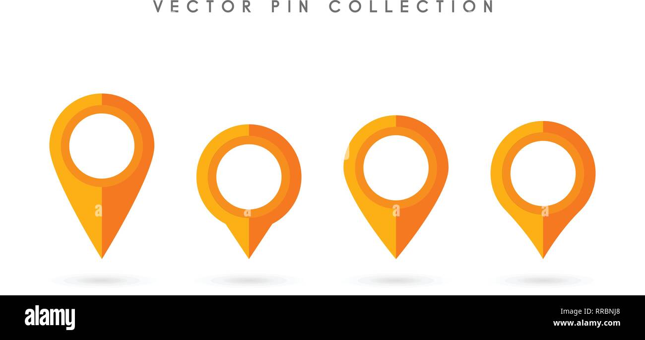 Location pin. Map pin flat icon vector design Stock Vector Image & Art ...