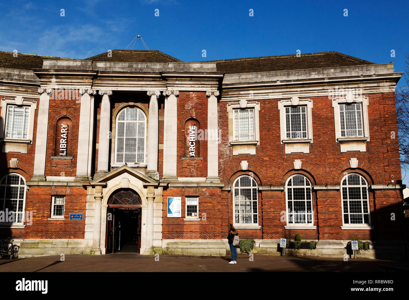 The city library and archive in York, England. The building was ...