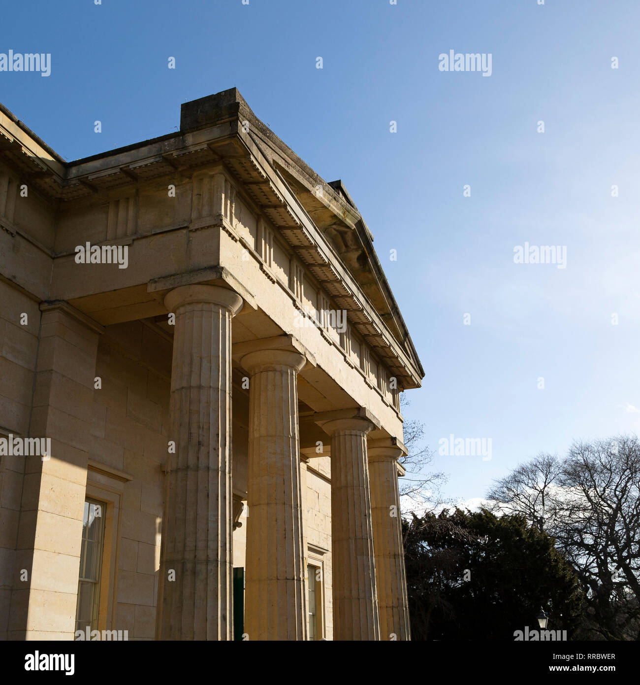 Facade of the Yorkshire Museum in York, England. The building is in the ...