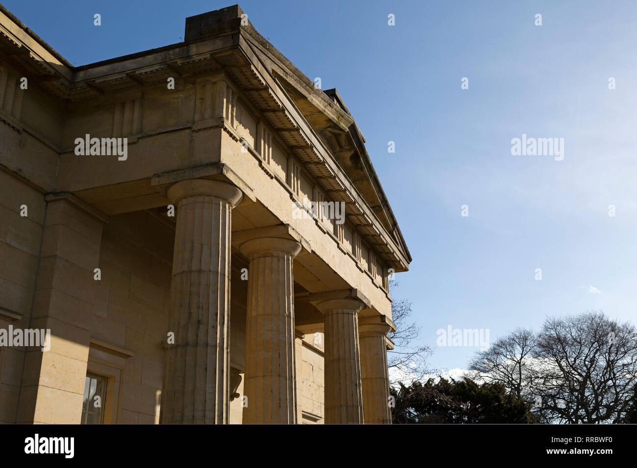 Facade of the Yorkshire Museum in York, England. The building is in the ...