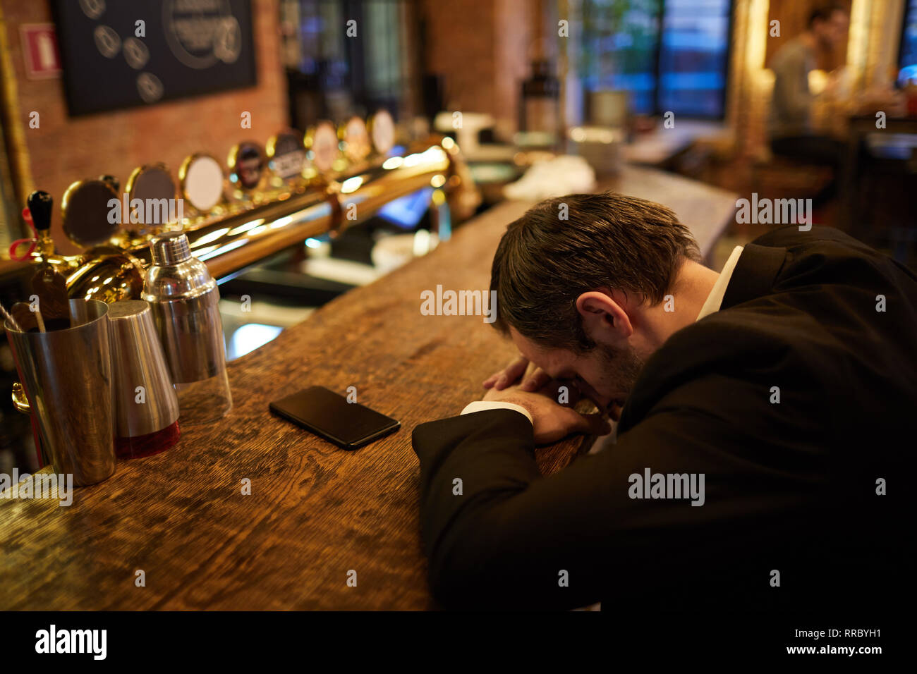 Drunk man in suit hi-res stock photography and images - Alamy