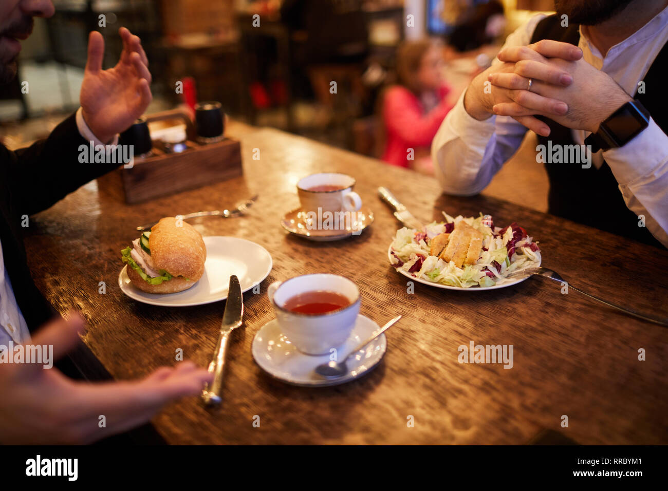 People Eating in Restaurant Stock Photo - Alamy
