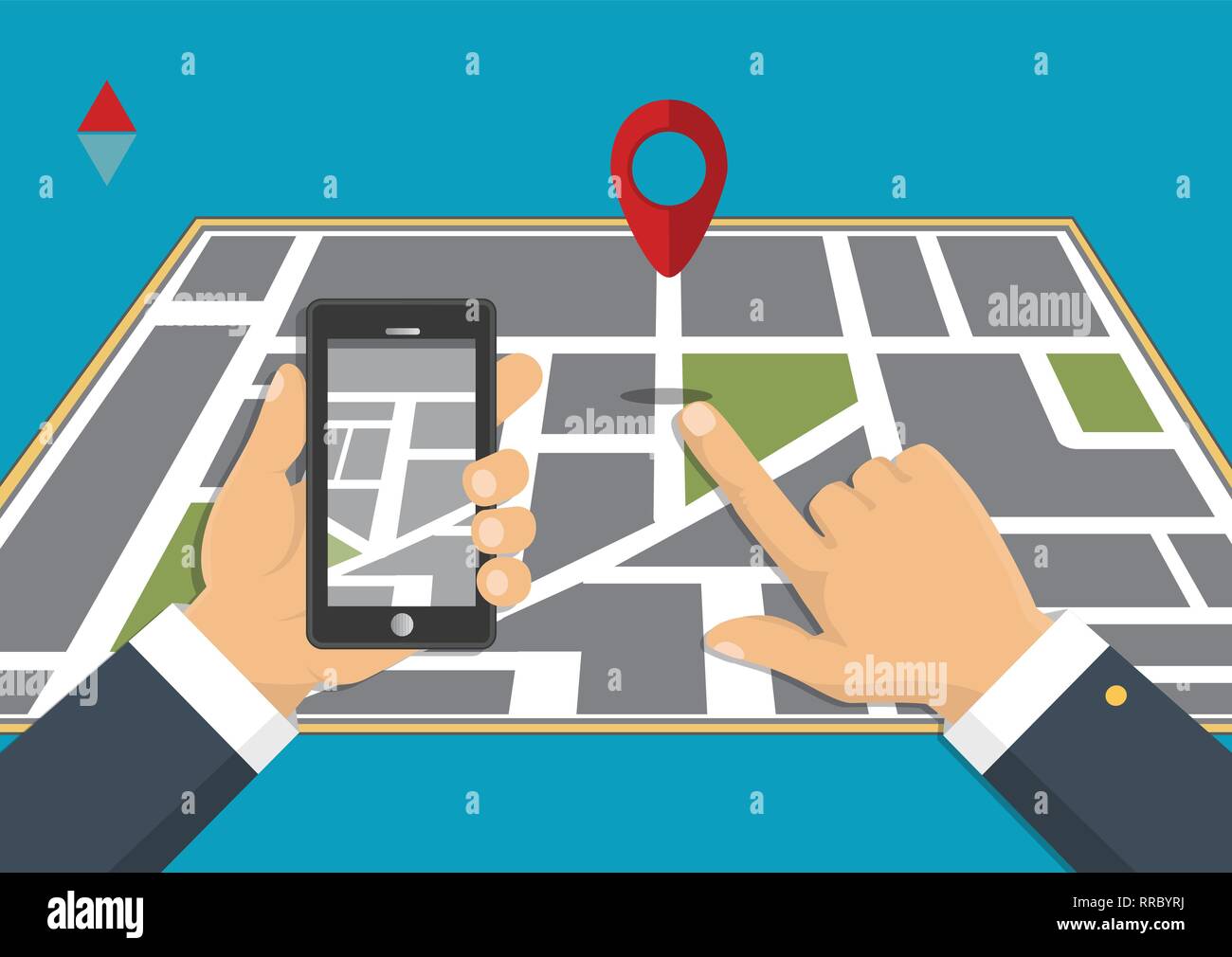 Navigational maps Stock Vector Images - Alamy
