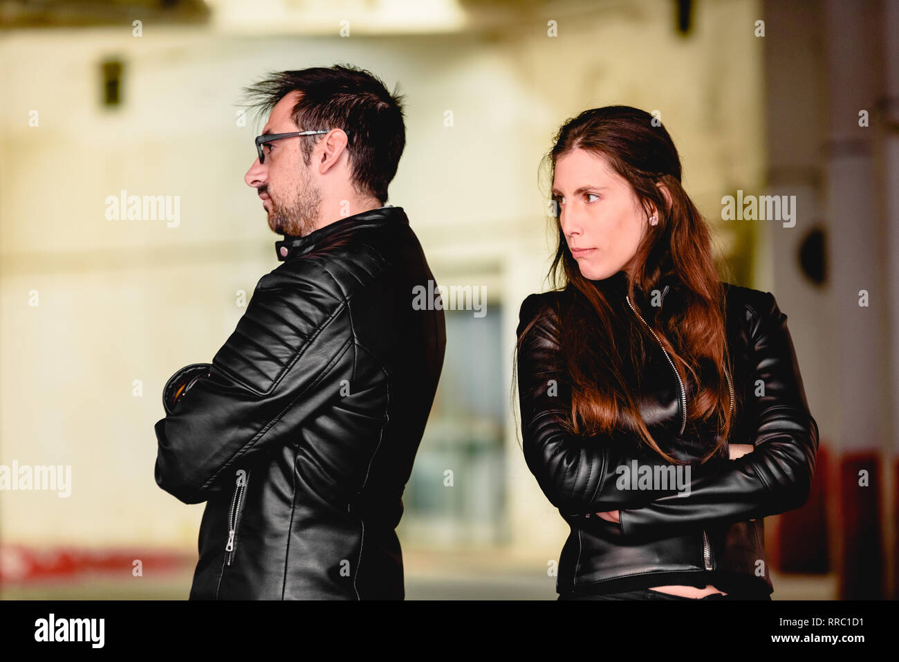 Angry couple speaking marriage hi-res stock photography and images - Alamy