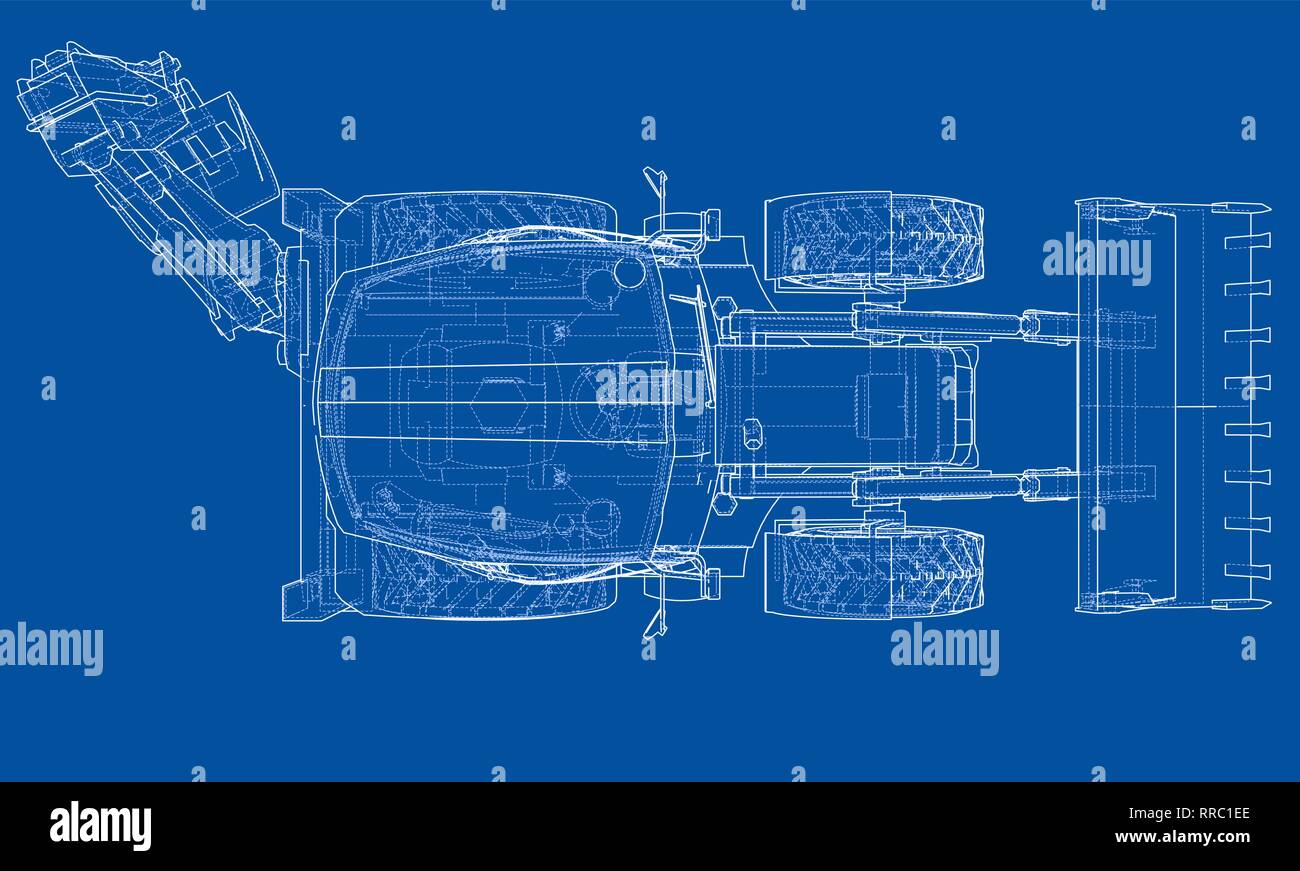Sketch of Loading Shovel with Back Actor Stock Vector Image & Art - Alamy