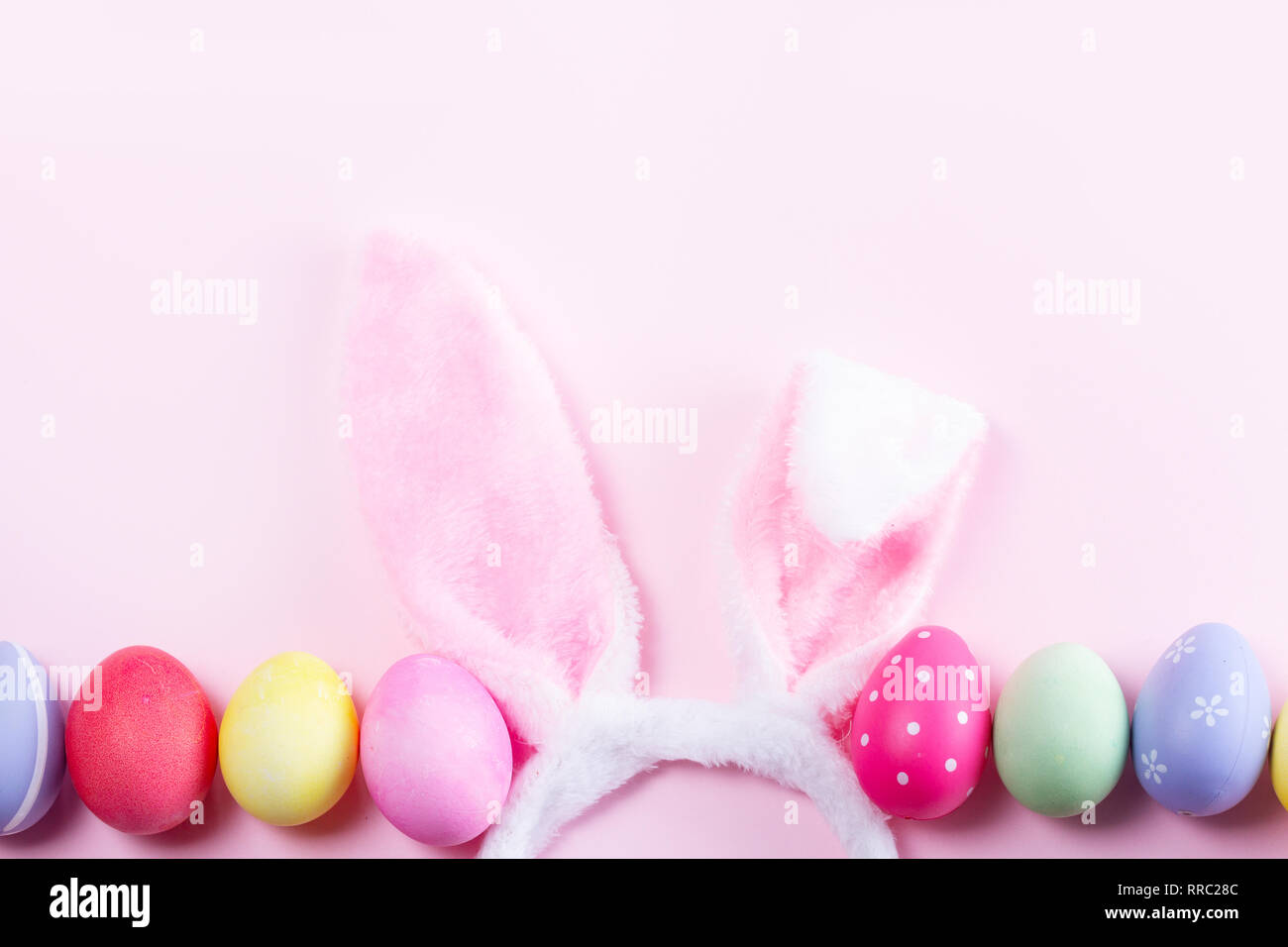 Easter scene with rabbit ears Stock Photo - Alamy