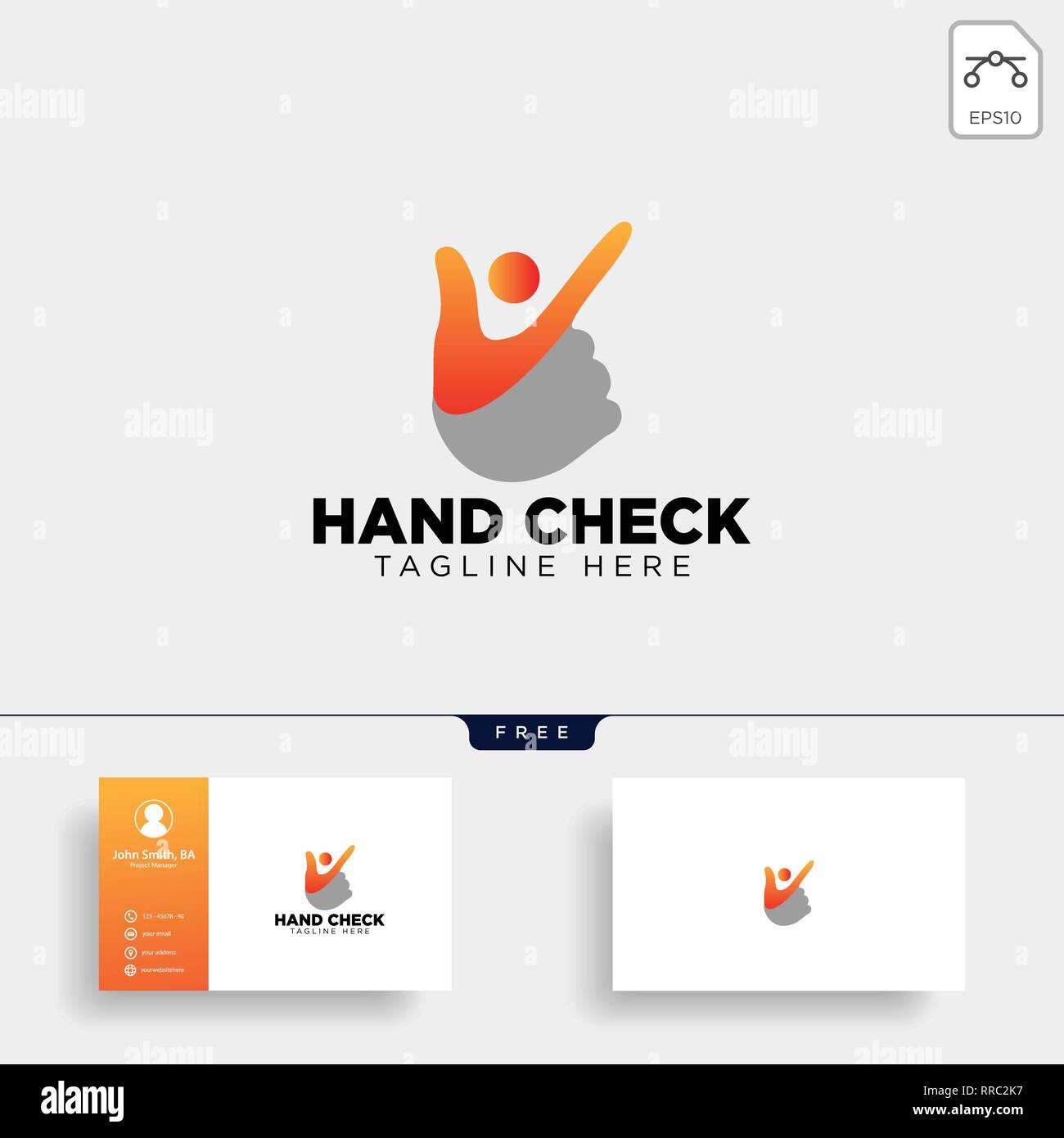 hand check approval community logo template vector illustration icon ...