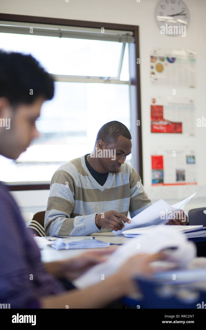 adults in a further education college studying history Stock Photo - Alamy