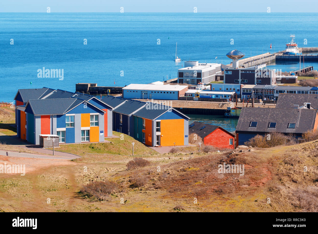 Helgoland island harbor north hi-res stock photography and images - Alamy