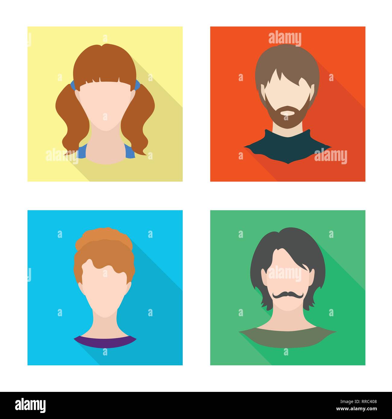Vector design of avatar and dummy icon. Collection of avatar and figure ...