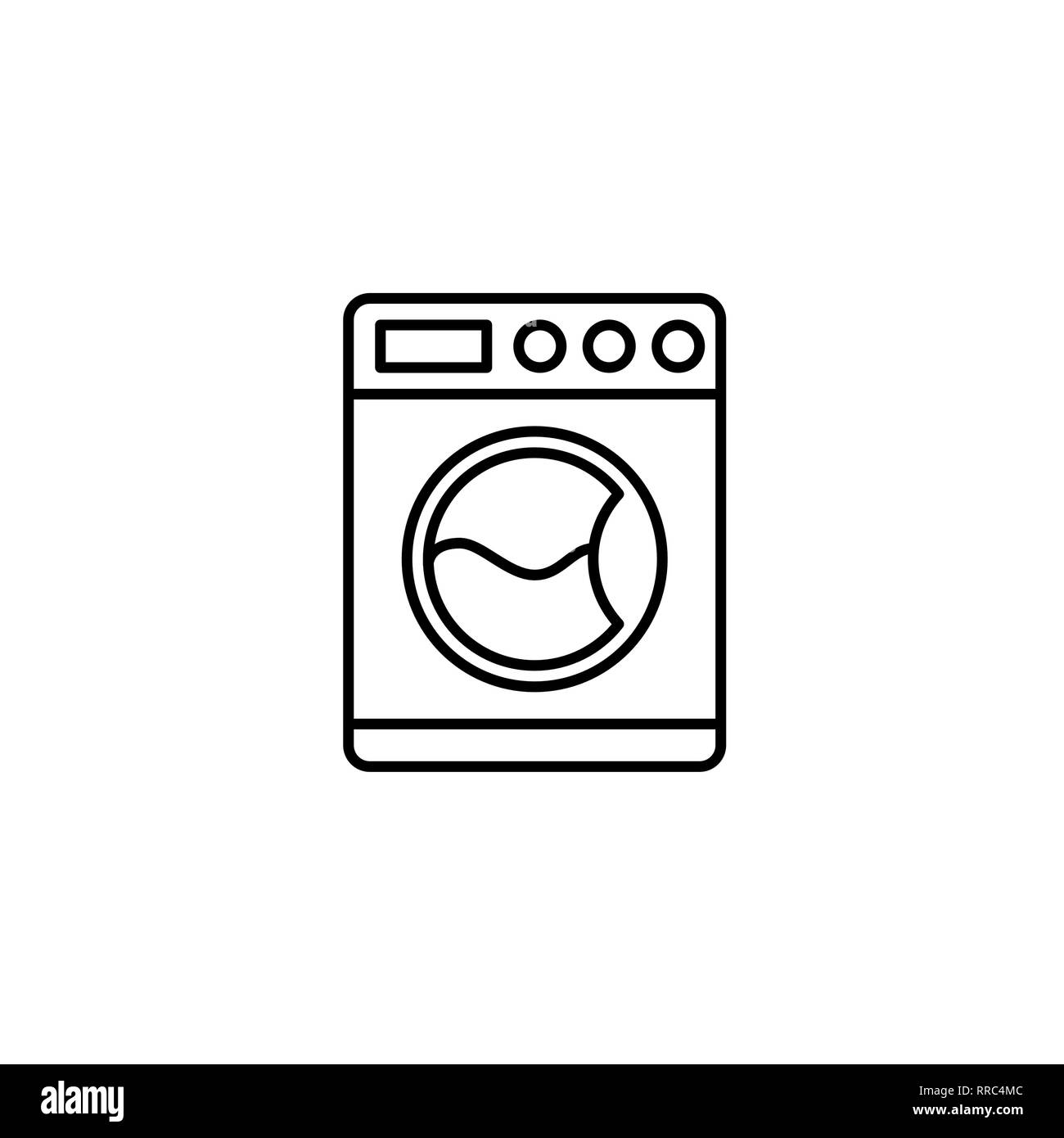 Washing Machine Related Vector Line Icon Stock Vector Image & Art - Alamy