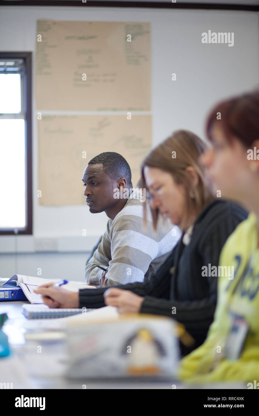 adults in a further education college studying history Stock Photo - Alamy