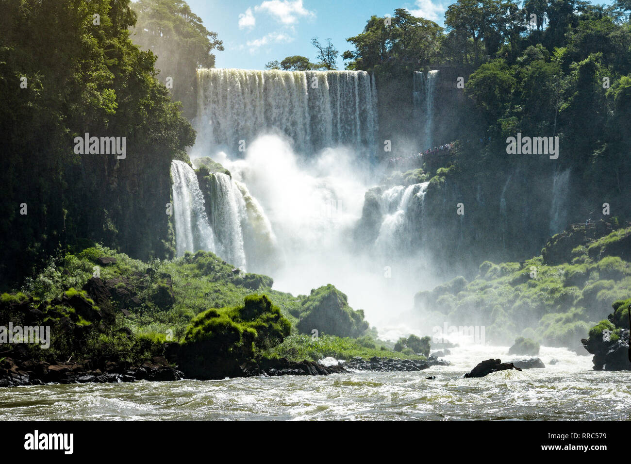 The Amazing waterfalls of Iguazu in Brazil Stock Photo - Alamy