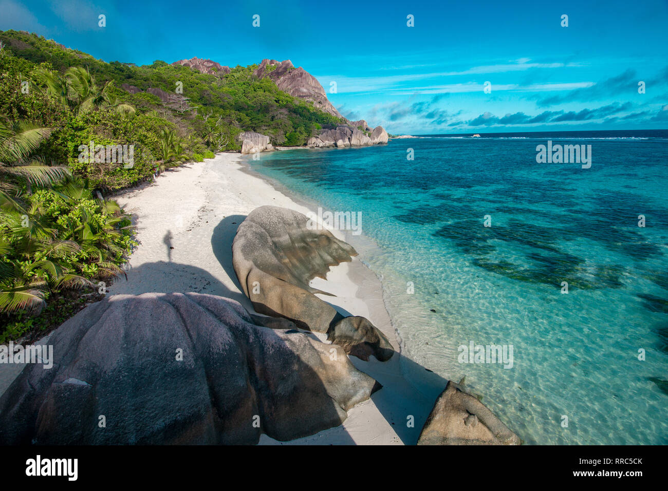 The most beautiful beach of Seychelles - Anse Source D'Argent Stock ...