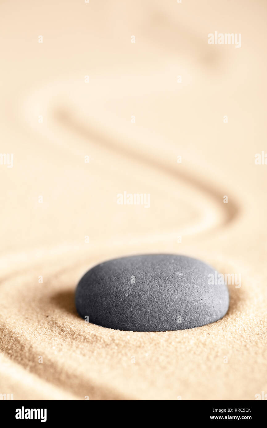 Zen meditation stone for concentration and relaxation giving energy and ...