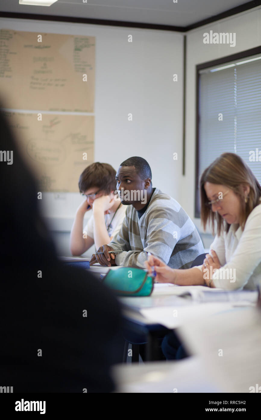 adults in a further education college studying history Stock Photo - Alamy