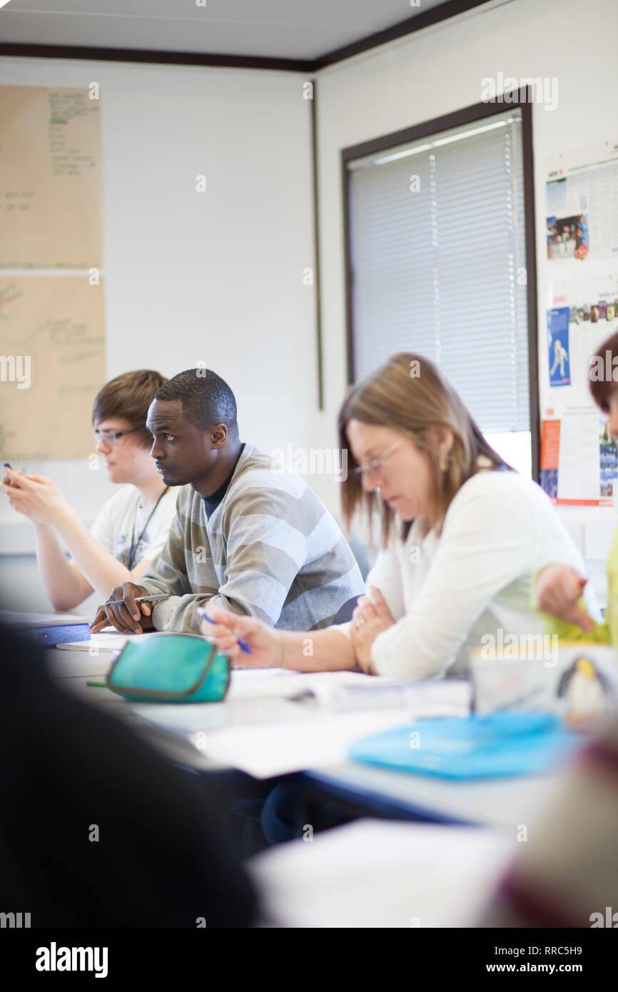 adults in a further education college studying history Stock Photo - Alamy