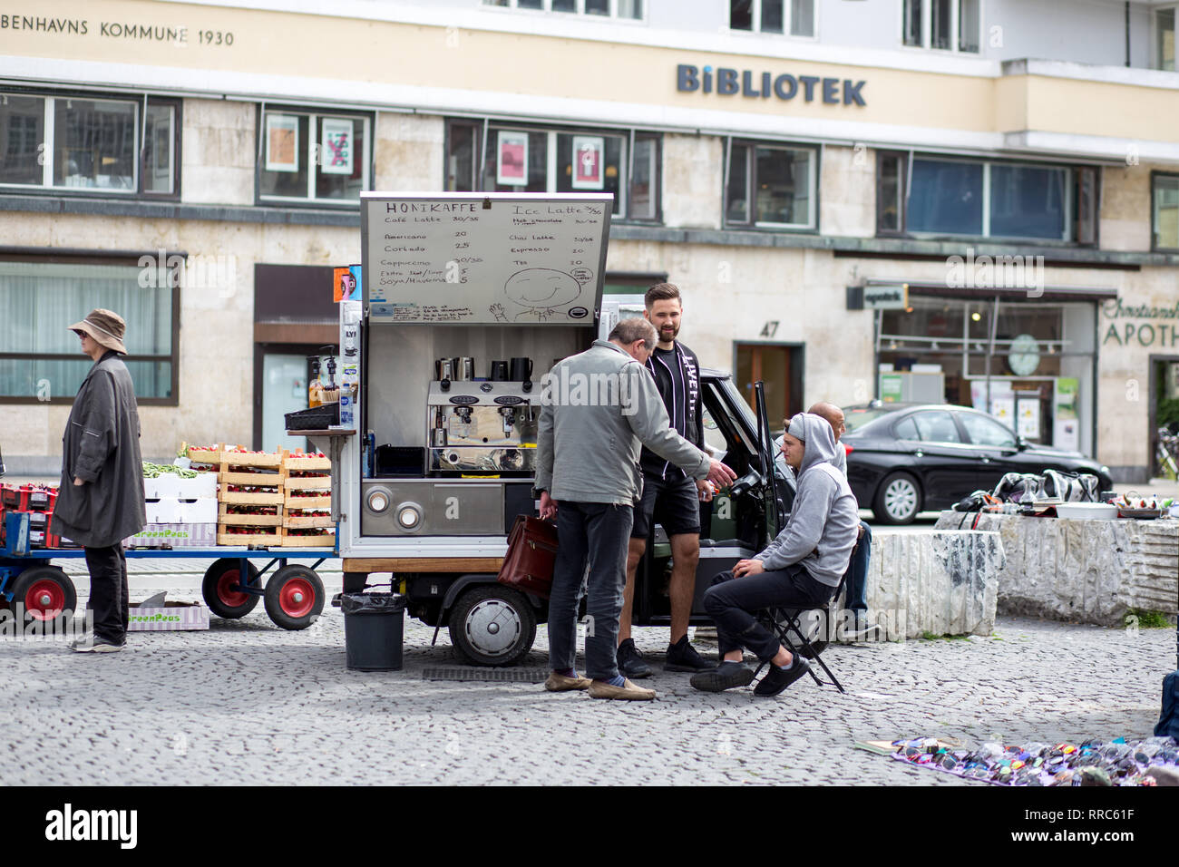 Mobile bicycle coffee shop hi-res stock photography and images - Alamy