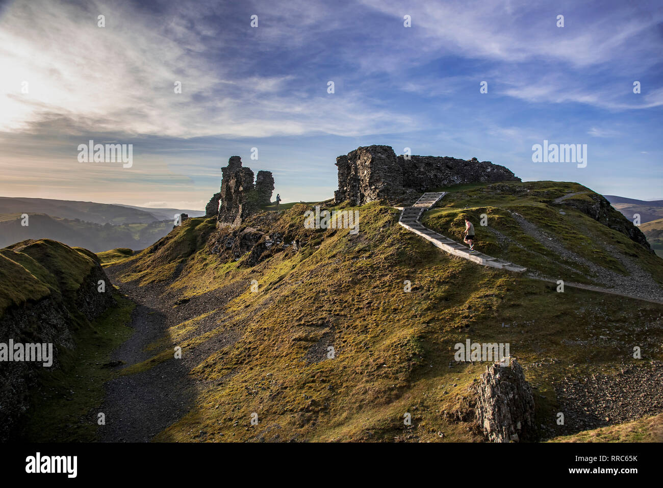 Dinas Bran castle. Llangollen. Castell Dinas Bran Stock Photo - Alamy
