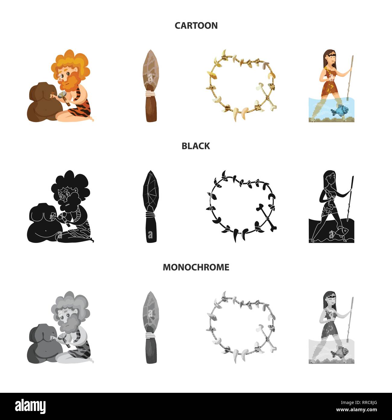 man,arrow,necklace,woman,primeval,spear,bone,neanderthal,engraves ...