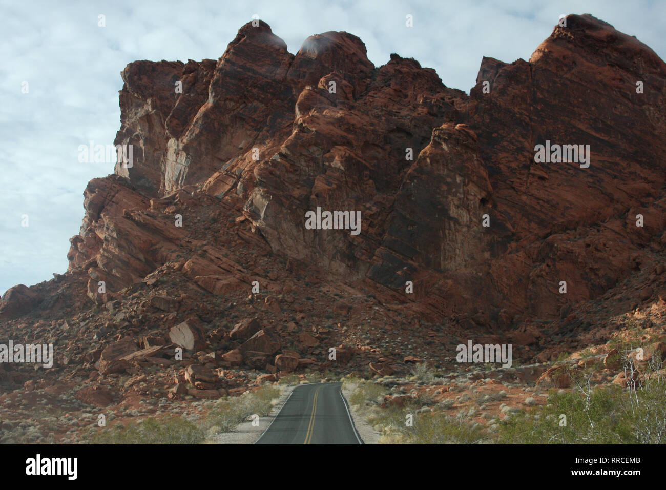 Eroded sandstone rock formations at Valley of Fire State Park, Nevada ...